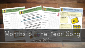 Months of the Year - Sheet Music - The Singing Walrus