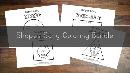 Shapes Song - Coloring Sheets - The Singing Walrus